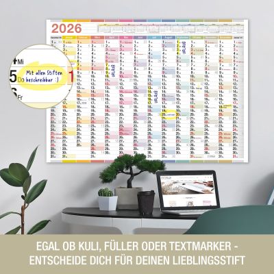 A1 Wandkalender 2026 – XXL Jahresplaner für Büro & Homeoffice kaufen