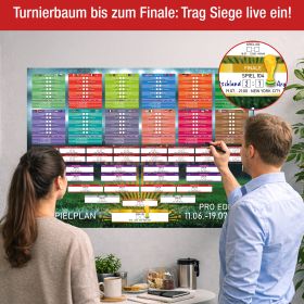 WM 2026 Spielplan DIN A1 – Fußball Poster zum Eintragen | TOBJA
