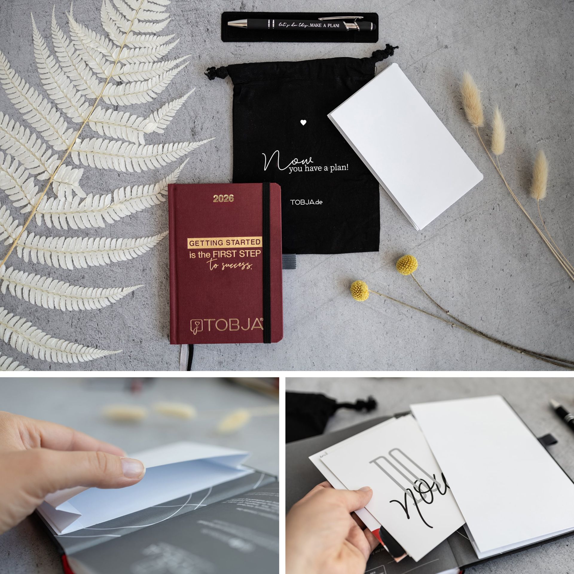 Taschenkalender 2026 A6 mit Zubehör Set - Perfekte Terminplanung