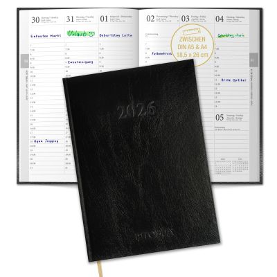 Taschenkalender 2026 A6 mit Zubehör Set - Perfekte Terminplanung